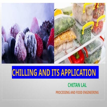 Chilling Techniques in Food Processing .pptx