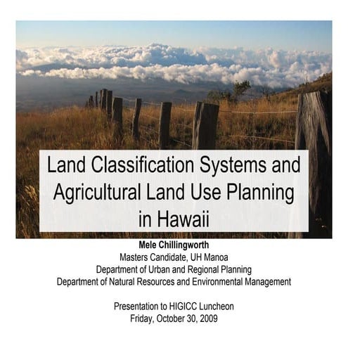 Land Classification Systems | PDF