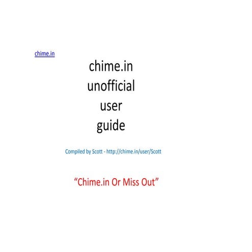 Chime.in PDF | PPT