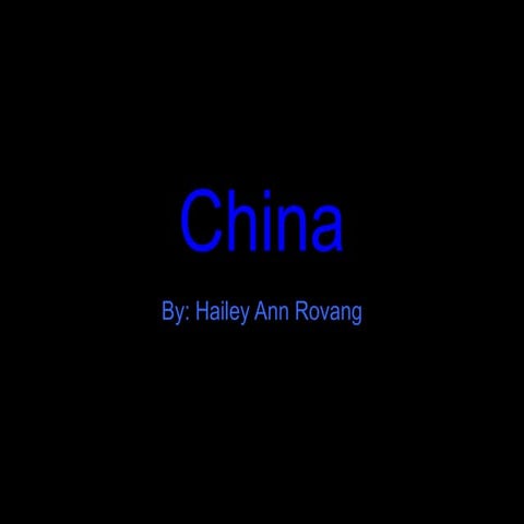 China | PPT