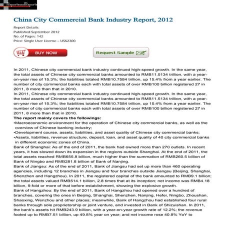 China banking industry | PPTX