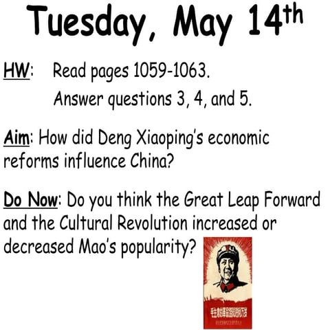 China - Deng Xiaoping and Tiananmen Square.ppt