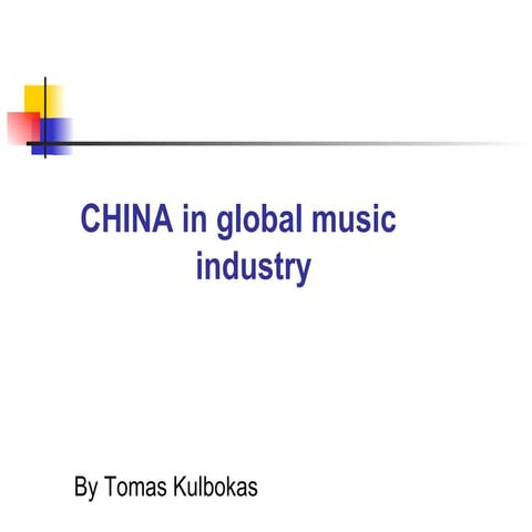 China in global music market | PPT