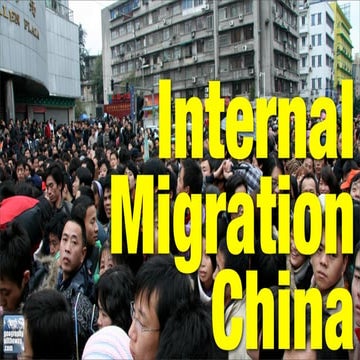IB Geography - Patterns and Change - China's Internal Migration | PPT