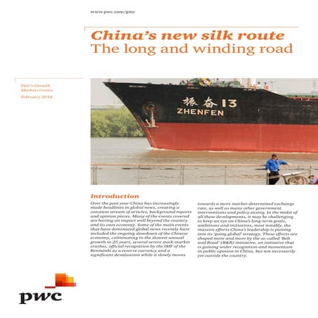 China new-silk-route(one belt one road) | PDF