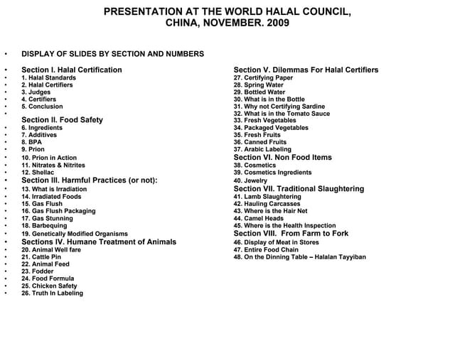 Halal awareness ppt slideshare | PPTX