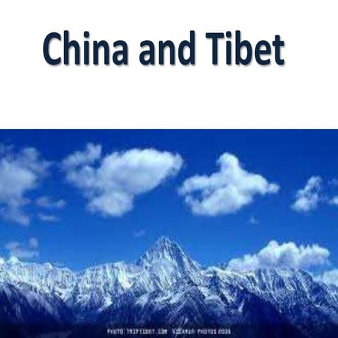 China and tibet | PPTX