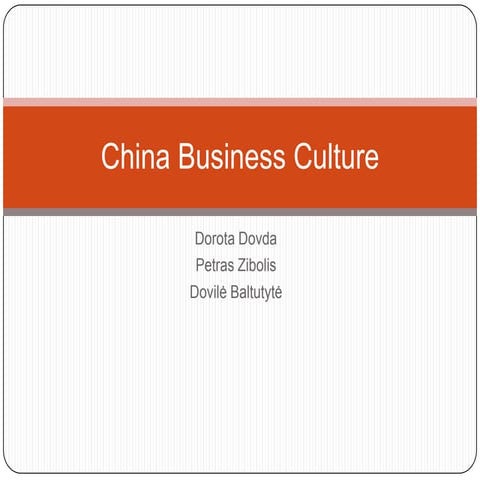 China business culture | PPTX