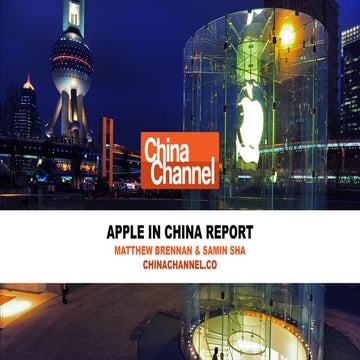 Apple In China Report China Channel | PDF