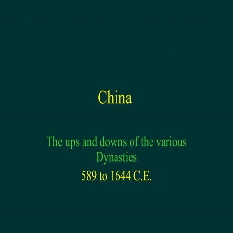 Sui Dynasty | PPT