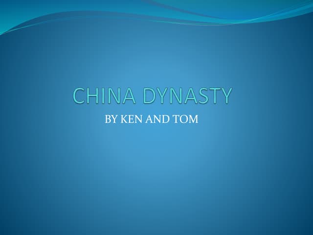Qin & Han Dynasty | PPTX