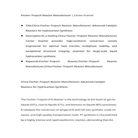 Elevating Reaction Processes Tower Reactor Stainless Steel Pressure ...