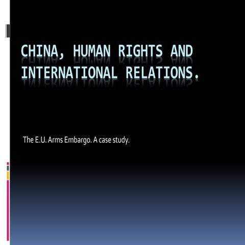 China, human rights and international relations 1 | PPTX