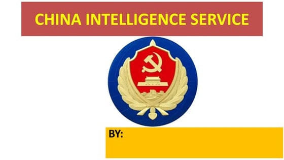Inter Services Intelligence | PPT