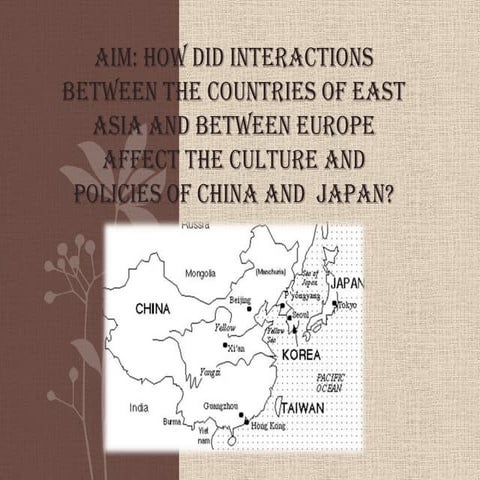 China, japan, and east asia lesson | PPT