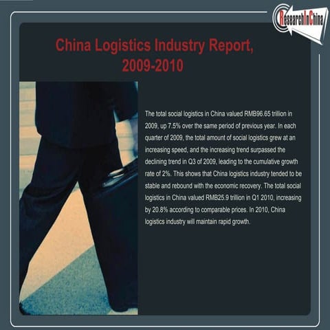China logistics industry report, 2009 2010 | PPT