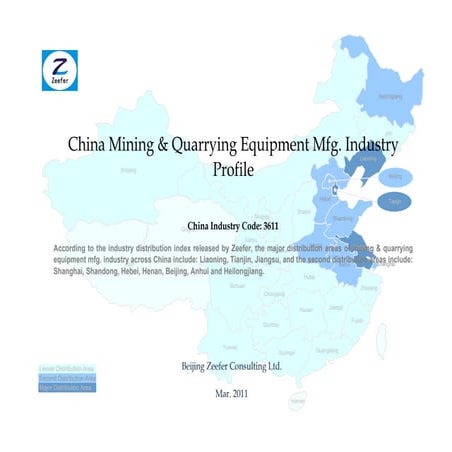China mining quarrying equipment mfg. industry profile cic3611 sample ...