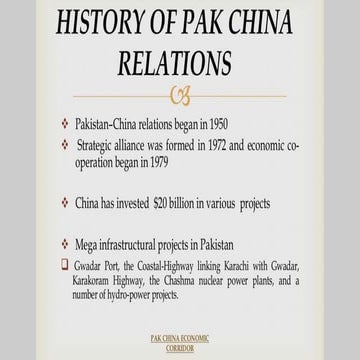 China pakistan economic corridor | PPTX