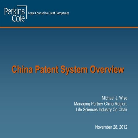 China Patent System Overview | PDF