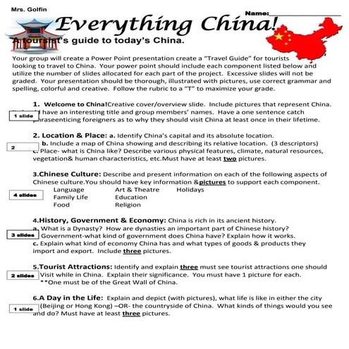 China Project | PDF