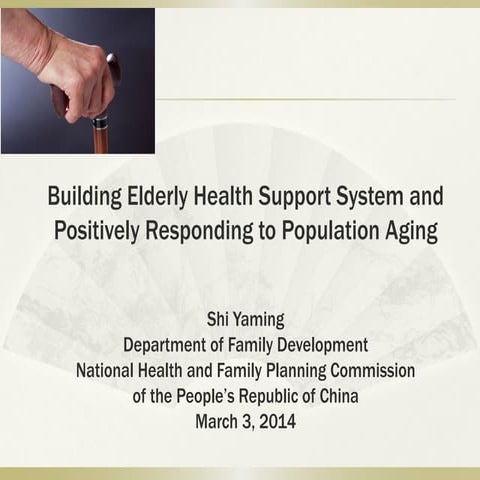 Building Elderly Health Support System and Positively Responding to ...