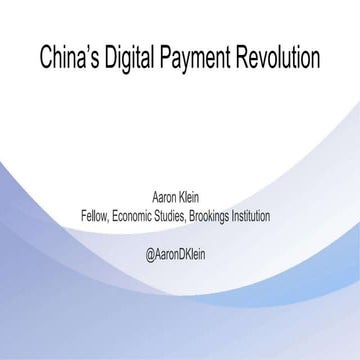 China's digitalpaymentsrevolution powerpoint | PPT