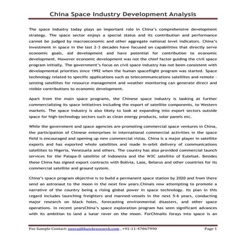 Space industry | PPTX