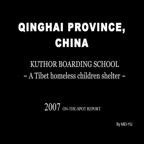 Tibet homeless children - China | PPS