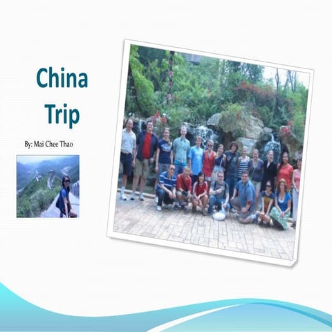 My trip to china | PPTX