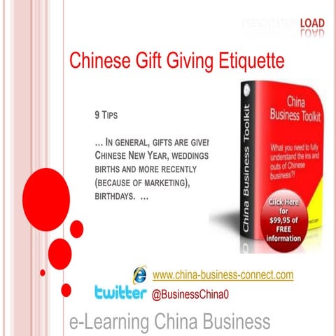 Chinese Gift Giving Etiquette | PPSX