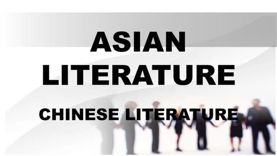 21st century asian literature | PPT