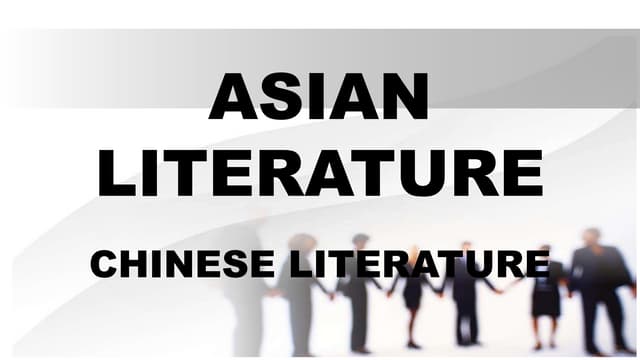 21st century asian literature | PPTX