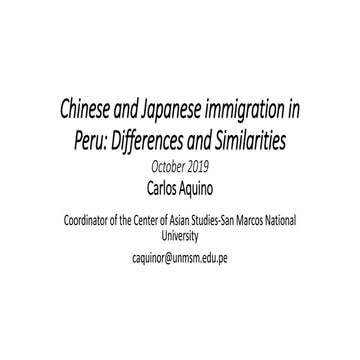 Japanese immigration to peru | PPTX
