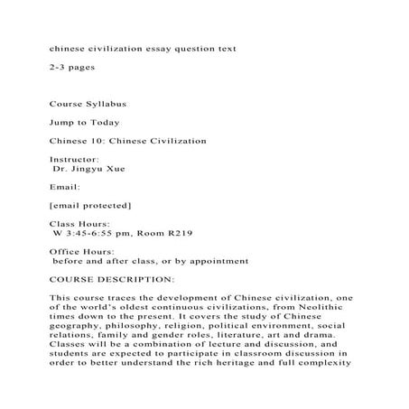 chinese civilization essay question text 2-3 pages Cours.docx