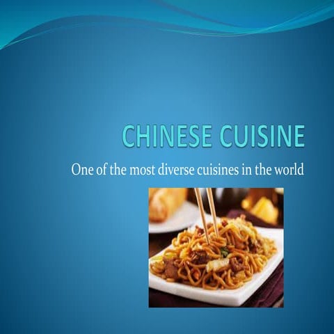 Chinese cuisine | PPTX