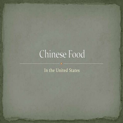 Chinese Food | PPTX