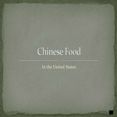Chinese Food | PPTX