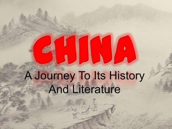 Chinese literature ppt | PPTX | Buddhism | Religion & Spirituality
