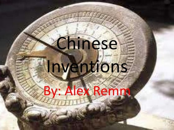 Chinese Inventions Book | PPT