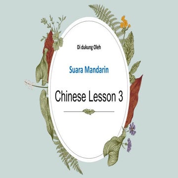 Chinese Lesson 3 (Bahasa Mandarin Pelajaran 3).pptx