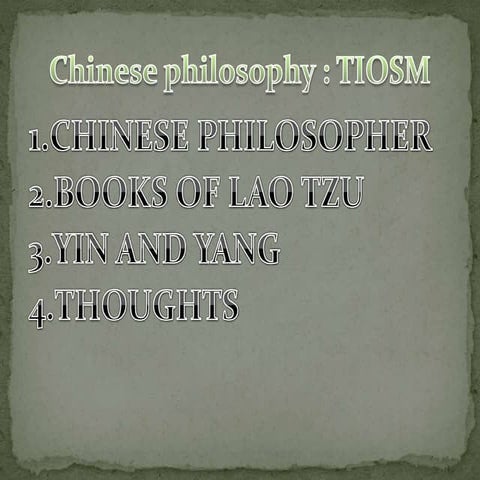 Chinese philosophy | PPTX