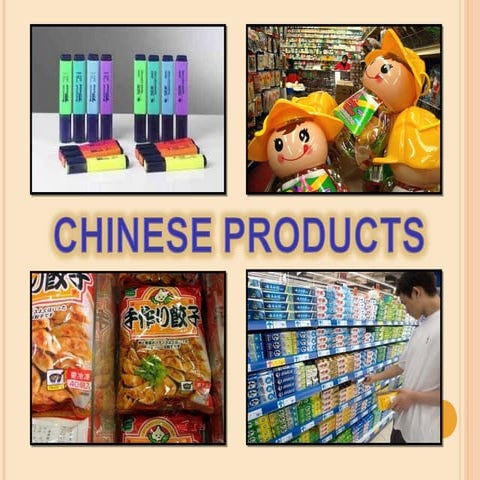 chinese products | PPT