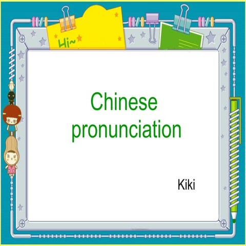 Pinyin & Tones | PPSX