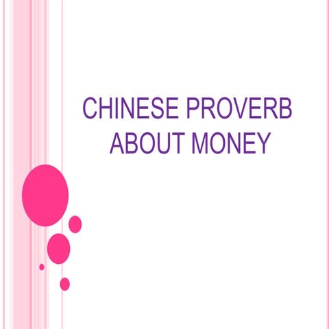 Chinese proverb | PPTX