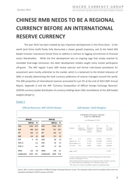 Generation ¥ - RMB: the new global currency | PDF