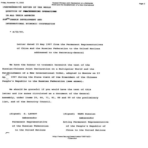 Chinese russian declaration_letter_to_un-peacekeeping_and_sustainable ...