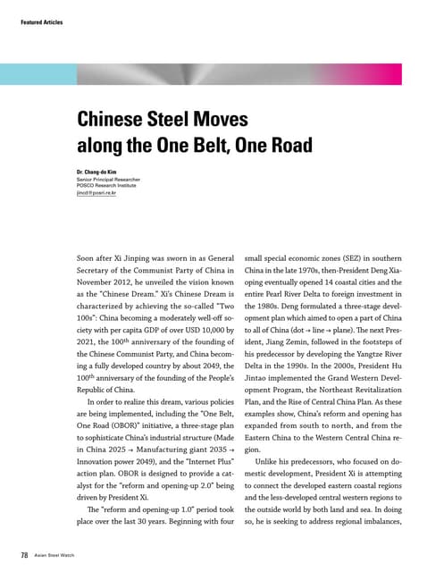 Presentation on belt and road | PDF