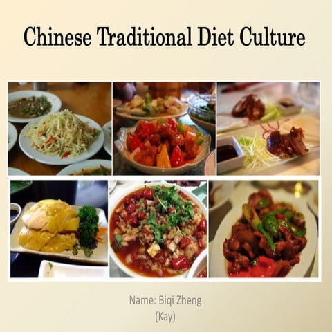 Chinese traditional diet culture-biqi zheng | PPTX