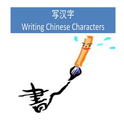 Chinese Writing System for beginner chinese language learners | PPT