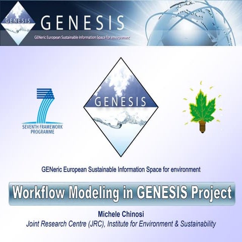 Workflow Modeling in EU GENESIS Project | PDF